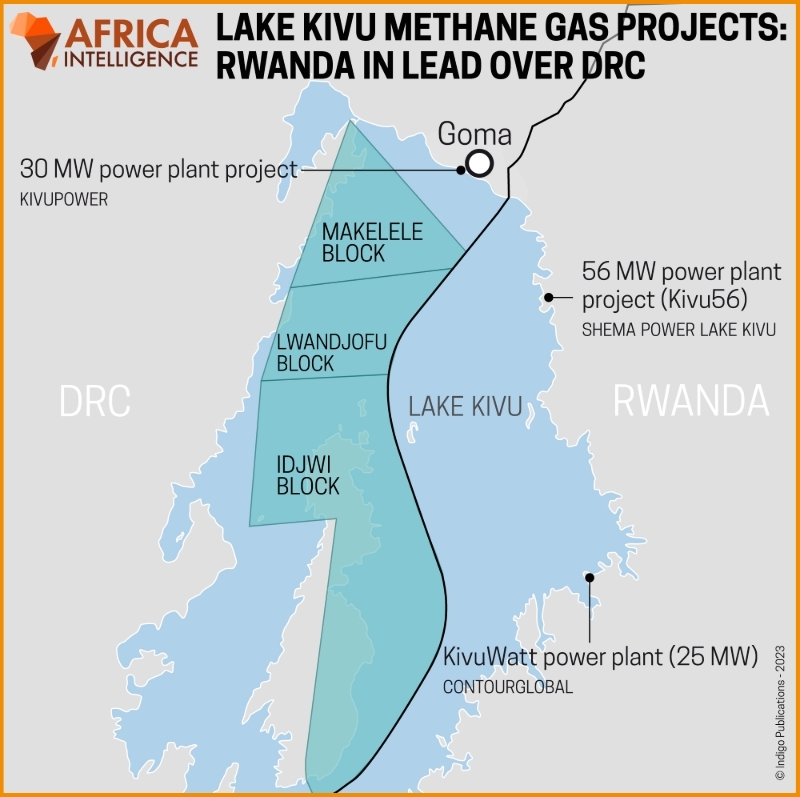 Lake Kivu Africa Map